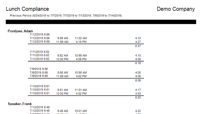 Comprehensive Time & Attendance Reporting Capability Built-in